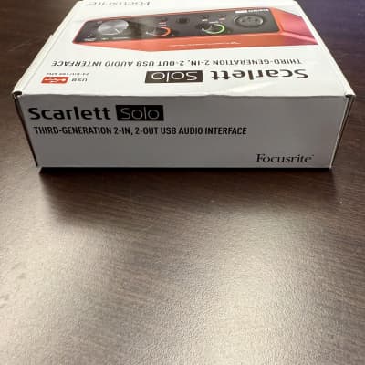 MINT Focusrite Scarlett Solo 3rd Gen USB Audio Interface | Reverb