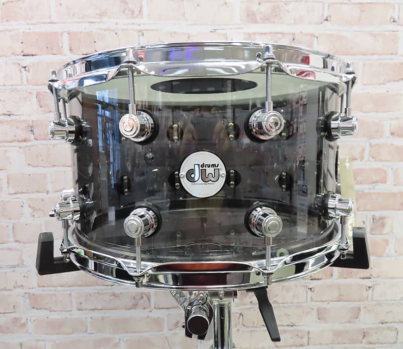 DW Design Series 8" x 14" Acrylic Snare Smoke | Reverb