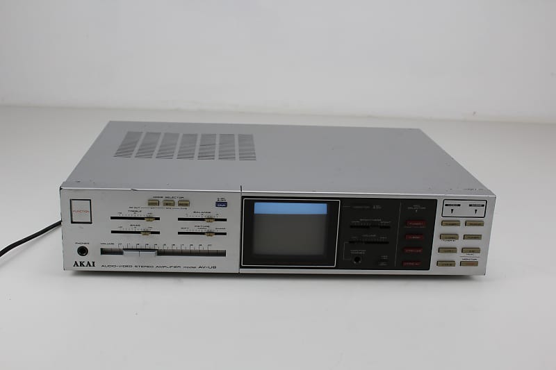 Akai Iconic! AV-U8 Stereo amplifier With TV monitor screen | Reverb