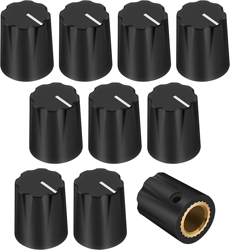 10pcs Black Davies Clone Guitar Effect Pedal knob 1/4 Shaft | Reverb