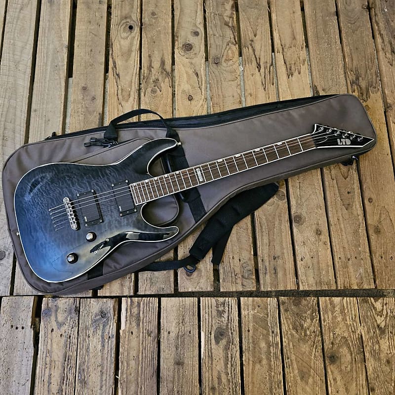 Electric Guitar ESP Ltd MH-401NT With Gigbag, Black USED! | Reverb