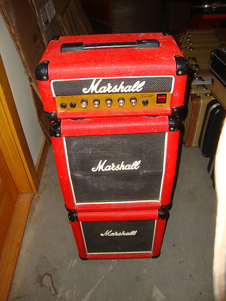 1989 Marshall Mini Stack 3005 Amp Lead 12 Red Tolex Solid | Reverb