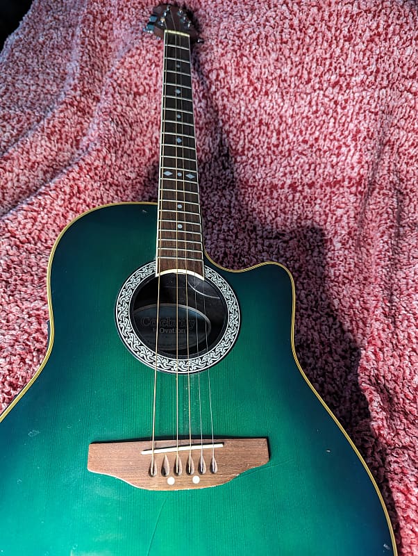 Ovation Celebrity CC 057 - Green Burst | Reverb