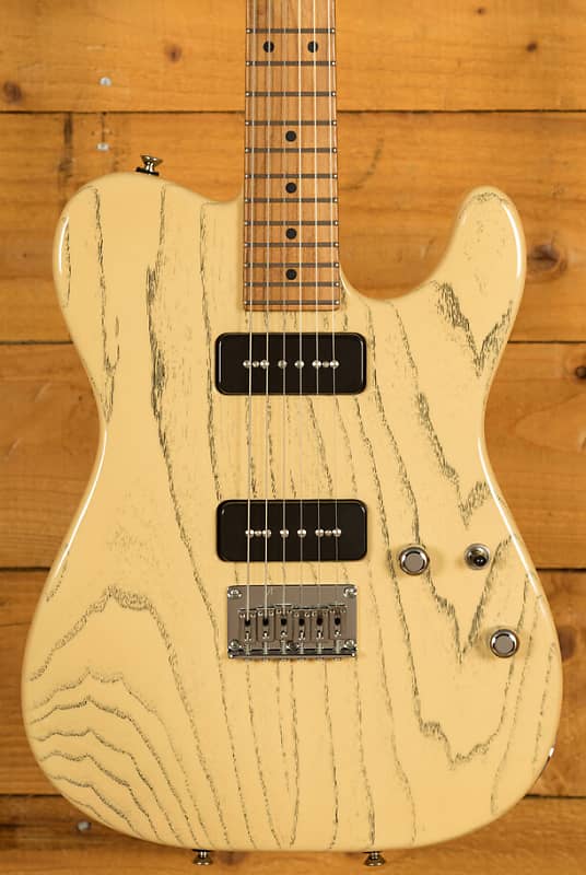 Tom Anderson Pro Am T Shorty Contoured | TV Yellow w/Black | Reverb