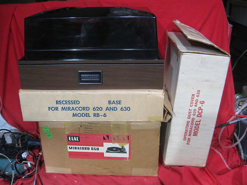 Vintage ELAC Miracord 650 Full Auto 4 speed Turntable w/boxes | Reverb