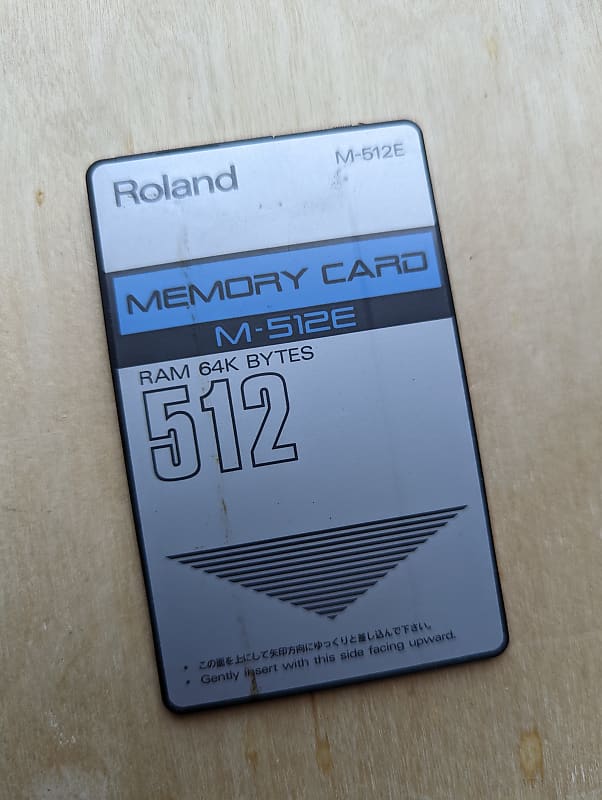 Roland M-512E, Memory Card | Reverb