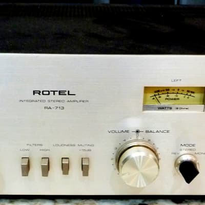 Rotel RA-713 Vintage Stereo Integrated Amplifier | Reverb