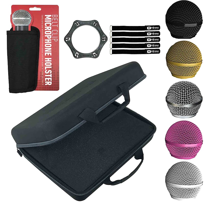 Microphone Accessory Package w Padded Case & Colored | Reverb