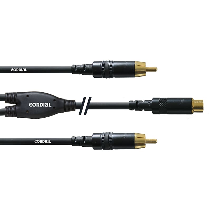 Cordial 1x Cinch fem / 2x Cinch 0,3m Y-Adapterkabel CFY 0,3 | Reverb