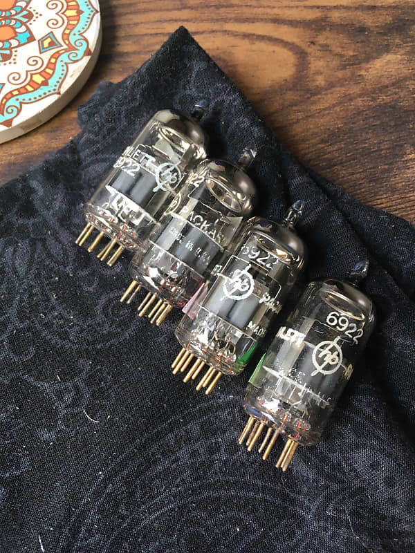 4 HP screened/selected Amperex USA 6922 - gold pin hifi | Reverb UK
