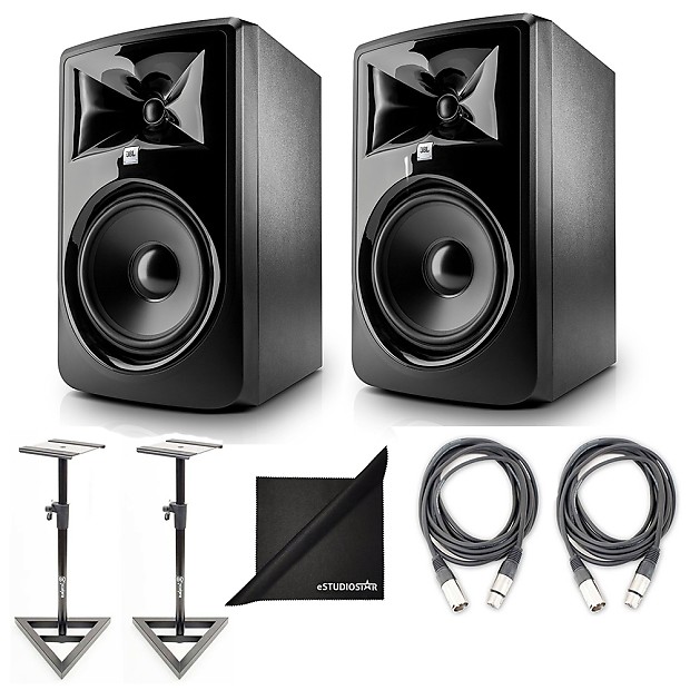 JBL 308P MkII Powered 8" Studio Monitoring Speakers (Pair) w/ | Reverb