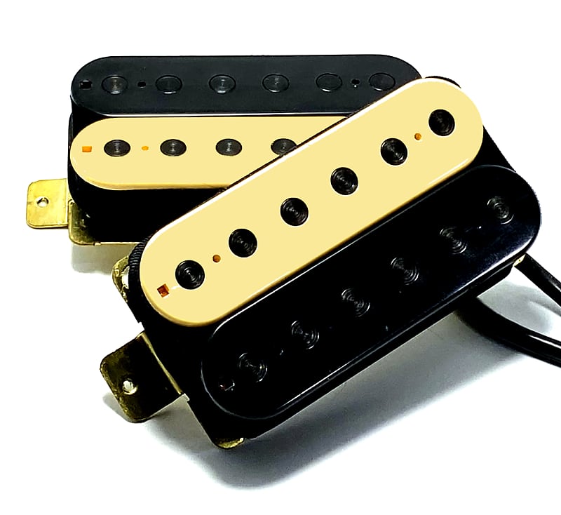 Dragonfire Shadow Bucker Pickup Set, Hot Passive Dark Pole | Reverb
