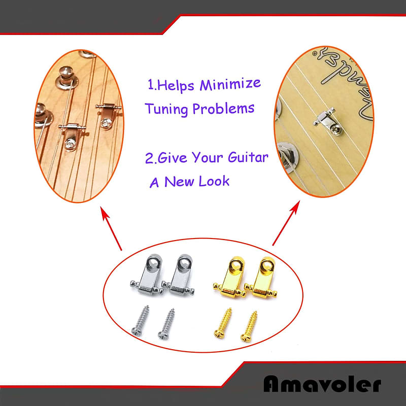 Electric Guitar String Retainers Tree Standard Roller String | Reverb