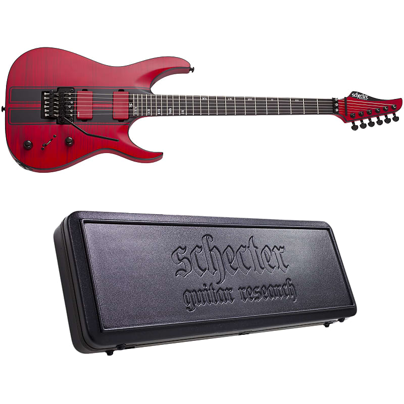 Schecter Banshee GT FR Satin Trans Red Electric Guitar + Hard | Reverb