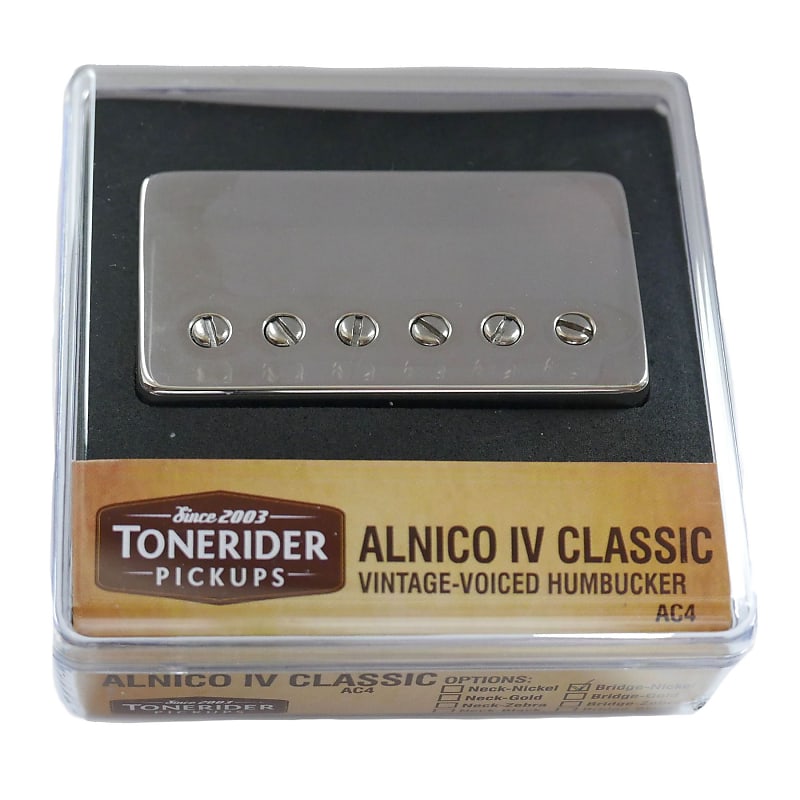 Tonerider AC4 Humbucker Bridge Pickup - Nickel | Reverb