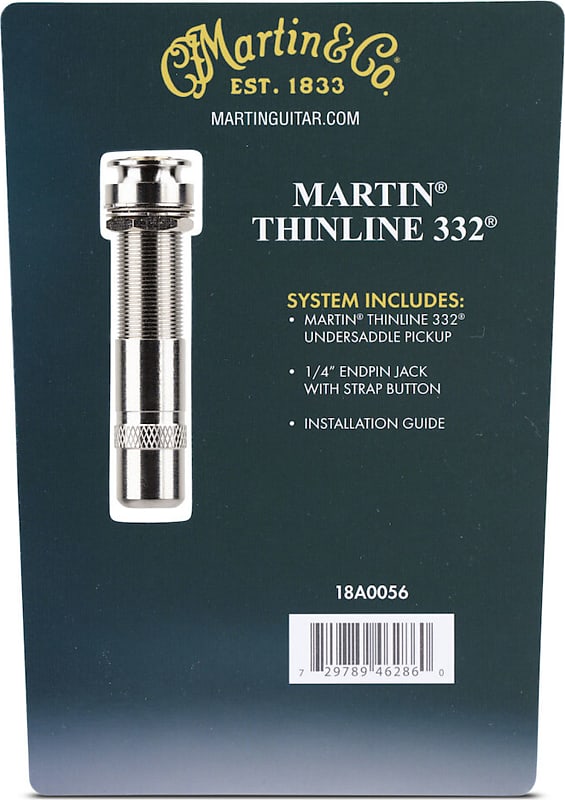 Martin Thinline 332 2nd Gen Acoustic Guitar Pickup/Preamp | Reverb