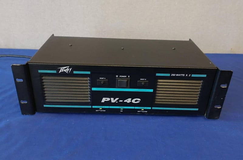 Vintage Peavey PV 4C Professional Stereo Power Amplifier 200W | Reverb