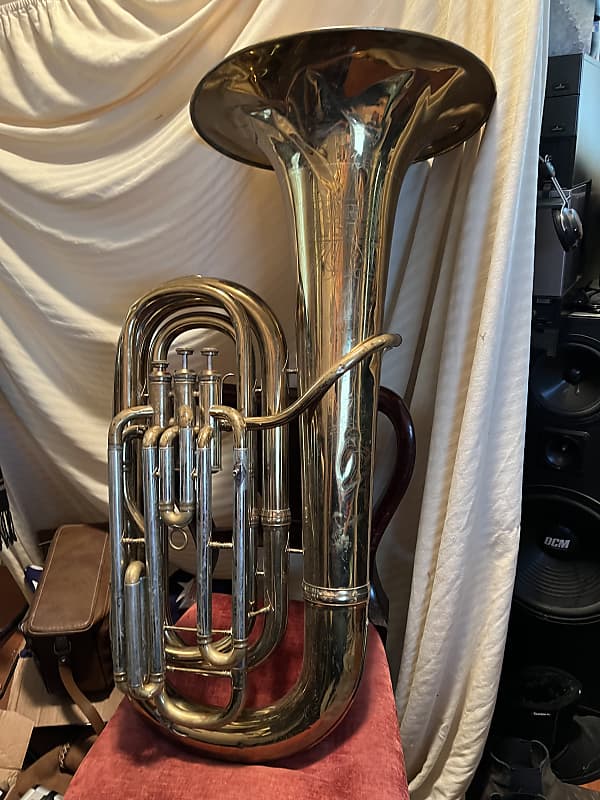 York master 3 valve tuba. see details brass | Reverb