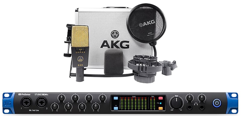 AKG C414 XLII Multi-Pattern Studio Condenser Microphone | Reverb