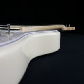 Risa Tenor Electric ST Double cutaway Ukulele White Uke with | Reverb