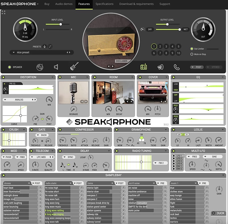 Audioease Speakerphone 3 - Software Speaker Emulation | Reverb
