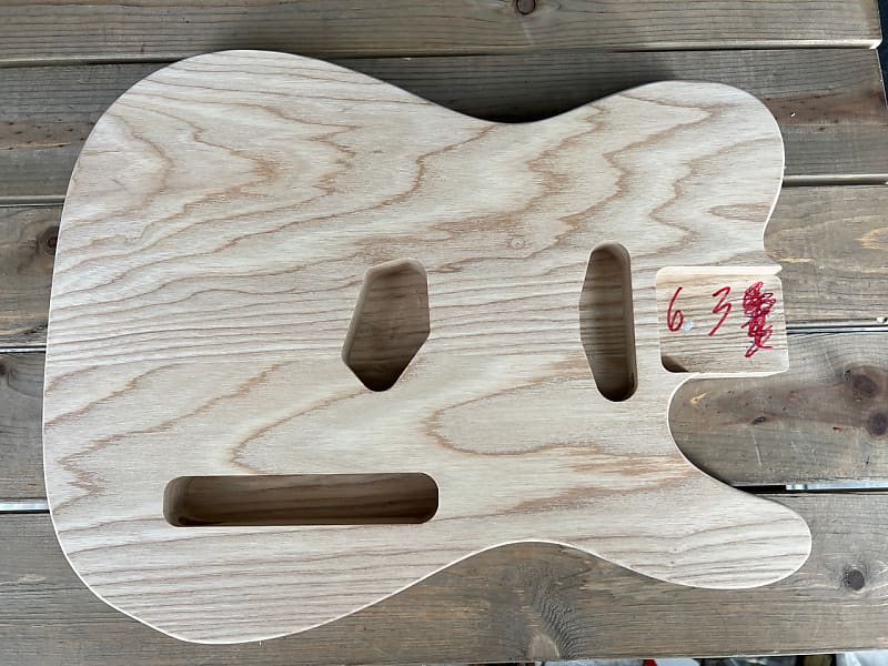 Tricked Out Guitar Tele® Telecaster® Body Unfinished Ash # 1 | Reverb
