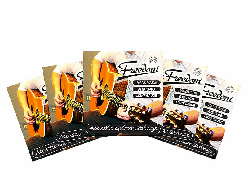 Freedom 10 Pack Acoustic Guitar Strings - Light Gauge | Reverb