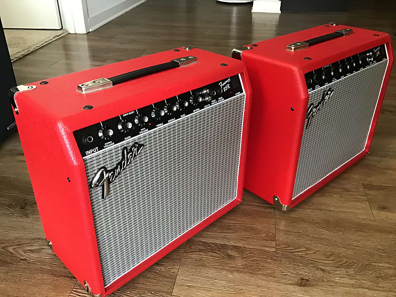 Fender 25r pair in Texas Red | Reverb
