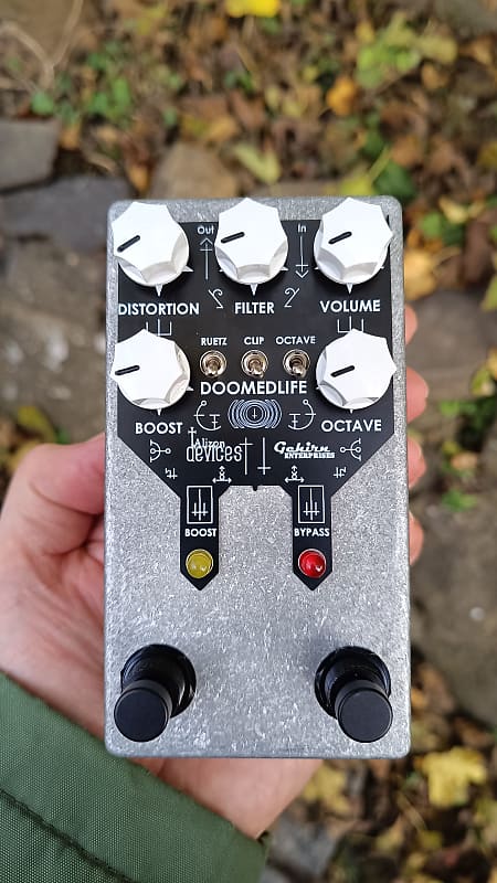 DIY Doomed Life Octave + RAT + Boost 2023 - Alu / Black / | Reverb