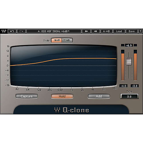 Waves Q-Clone - EQ Preset Modeling Plug-In (Native/SoundGrid, | Reverb