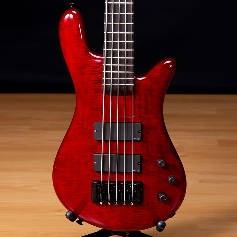 Spector Bantam 5 Bass Guitar - Black Cherry Gloss SN NB19039 | Reverb