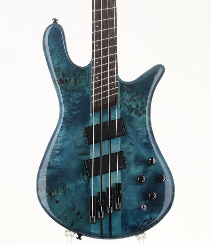 SPECTOR NS Dimension 4 Black & Blue Gloss [SN W220534] | Reverb