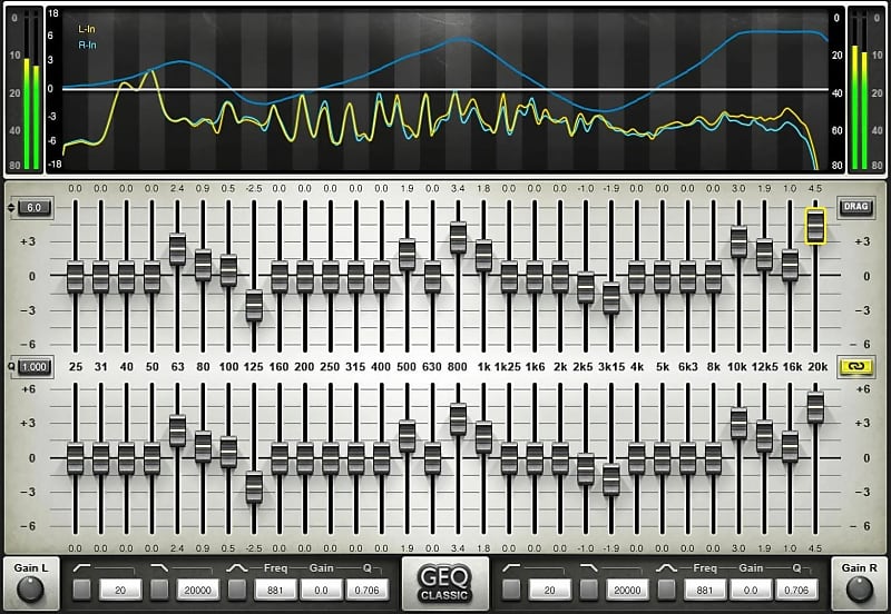 Waves GEQ Graphic Equalizer (Download) 30-Band Graphic | Reverb