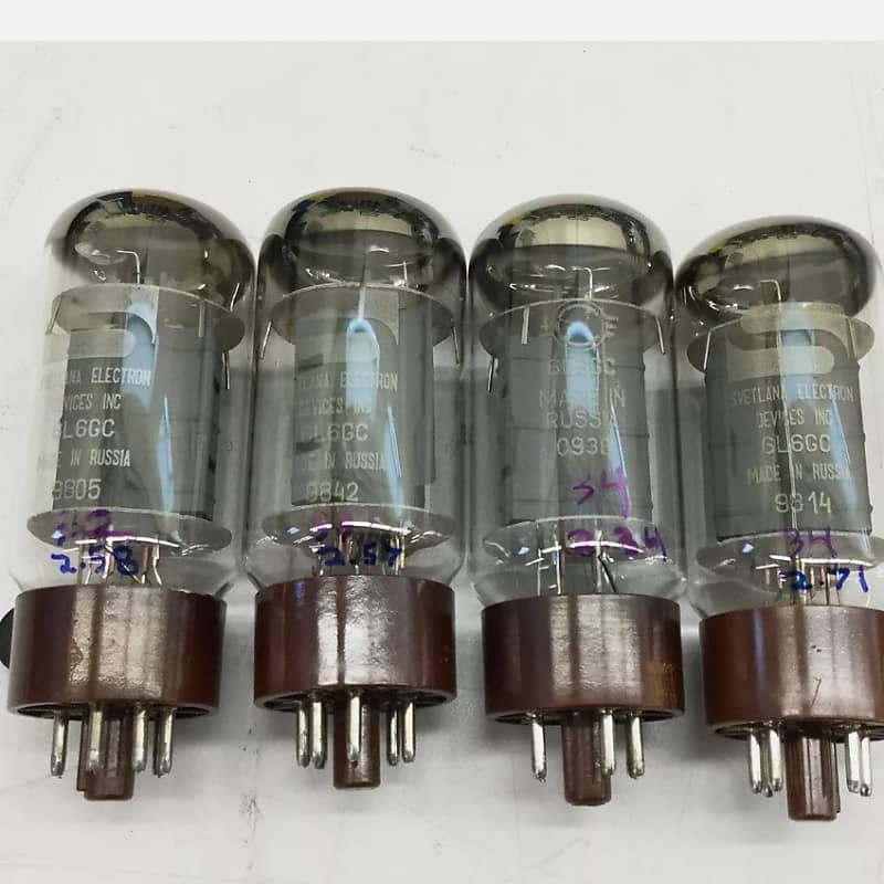 Svetlana 6l6gc/kt66/Winged C. Matched Quad. | Reverb
