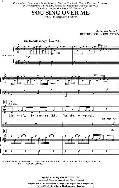 You Sing Over Me | Reverb