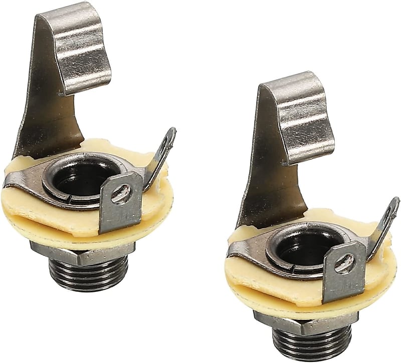 Guitar Input Jack 1/4" Stereo Jack Mono Panel Mount Socket | Reverb