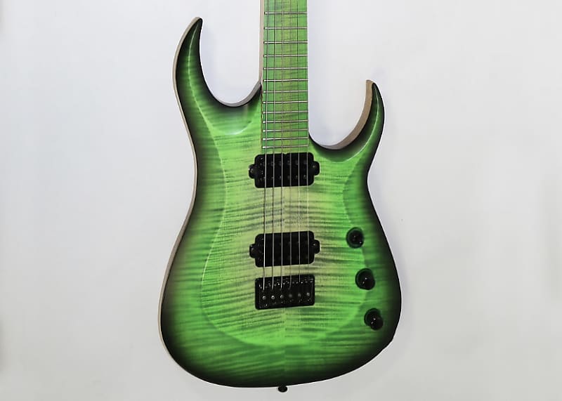 Overload Custom Guitars Custom Raijin 6 6-String Acid Green | Reverb