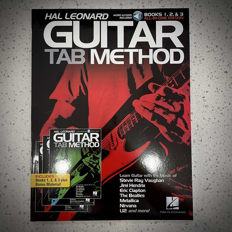 Hal Leonard Guitar Tab Method Book 1,2,3 Edition | Reverb