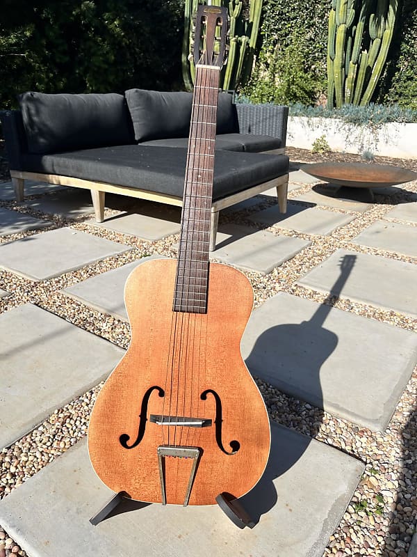 Late 1930's Harmony F-Hole Parlor revived by Steve Chipman | Reverb