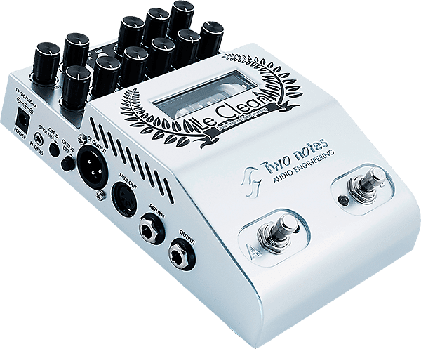 Two Notes Le Clean Dual Channel Tube Preamp Silver | Reverb
