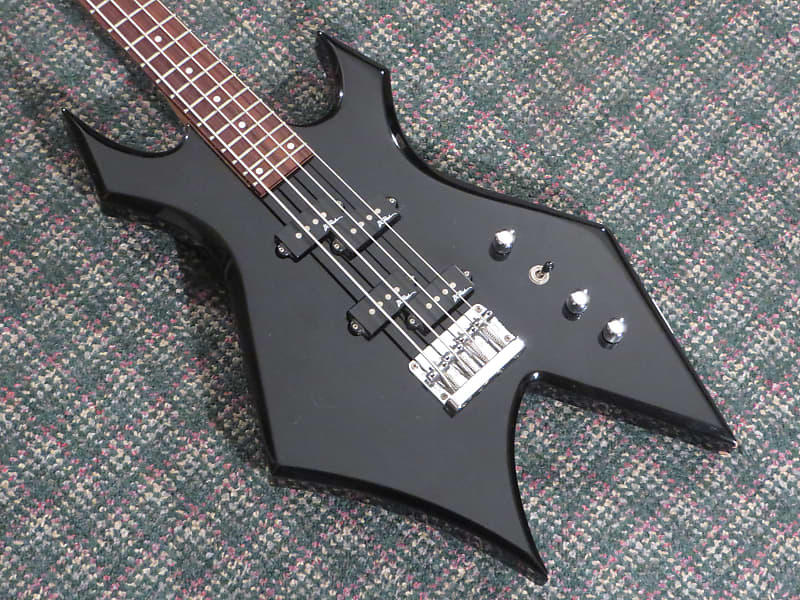 BC Rich Platinum Series Warlock Bass Black! w/hardshell case | Reverb