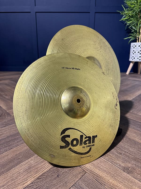 Solar by Sabian Hi Hats 14”/36cm Hi Hat Cymbals (Pair) | Reverb UK