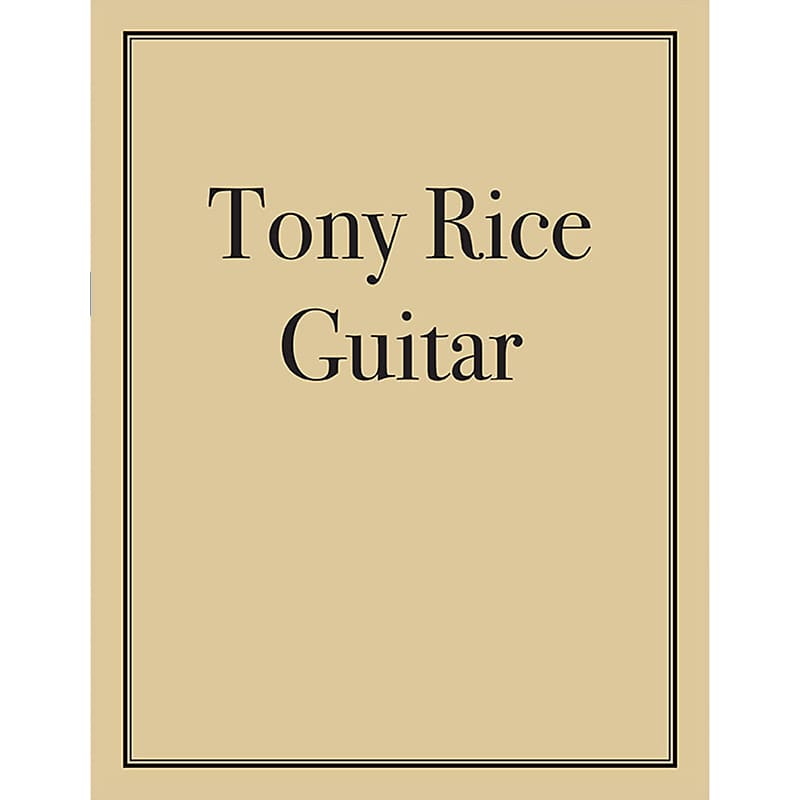 Watch & Learn Tony Rice Guitar Book | Reverb