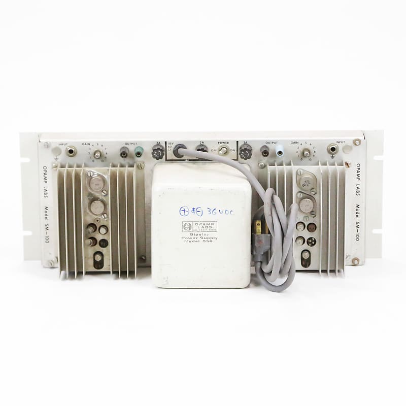 Opamp Labs SM-100 Vintage White Solid State Stereo Power | Reverb