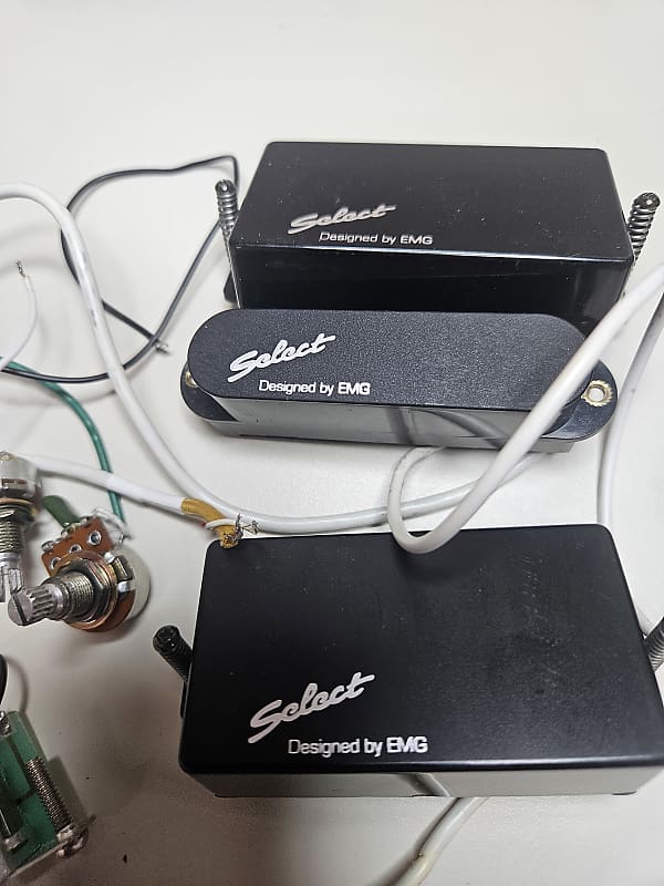 EMG Select Passive Pickups 1990 - Black Humbucker and SIngle | Reverb