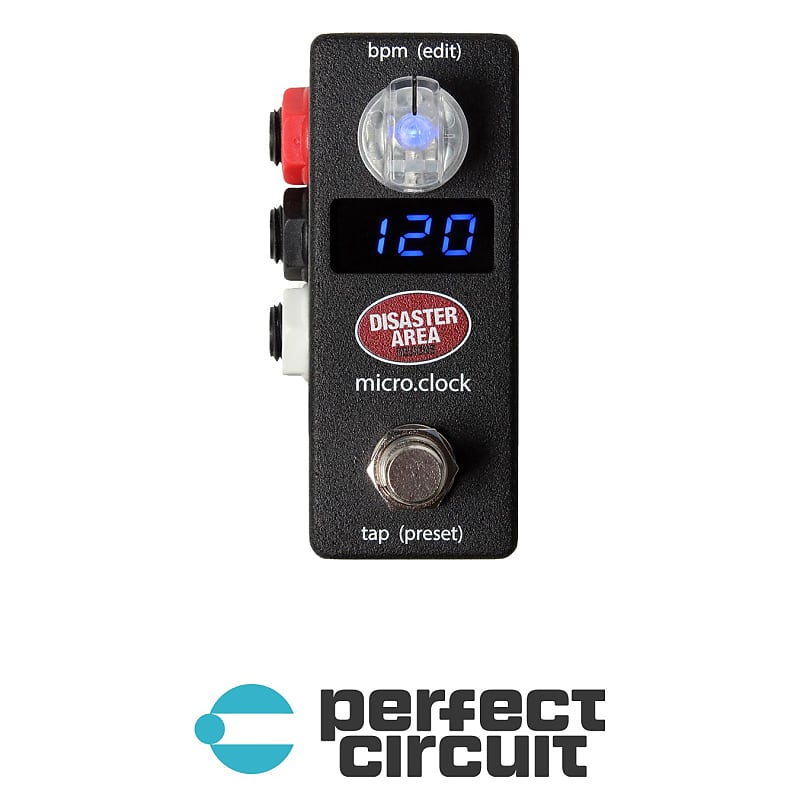 Disaster Area Designs micro.CLOCK MIDI Tap Tempo Pedal [DEMO] | Reverb