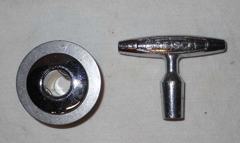 Gretsch NOS Pop-In Drum Key Holder w/New Gretsch Drum Key | Reverb