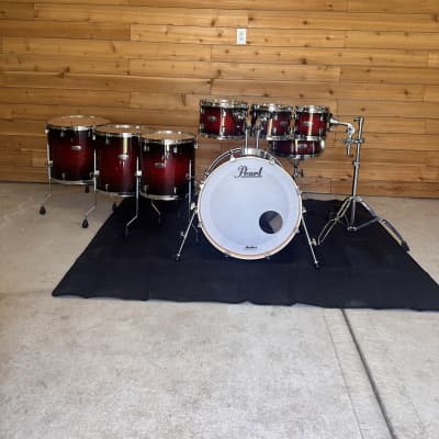 Pearl Decade Maple - Gloss Deep Red Burst | Reverb