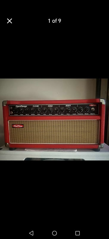 Red plate Open Range 2010s - Red | Reverb