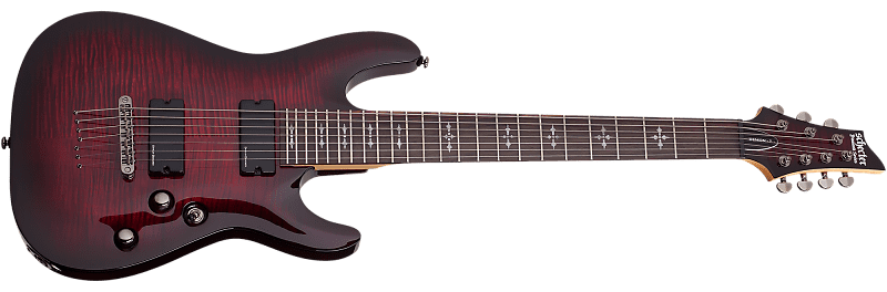 Schecter Demon-7 Electric Guitar CRB (Crimson Red Burst) 3249 | Reverb